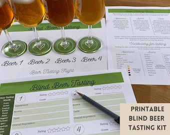 Beer Tasting Party Printable Kit - Etsy