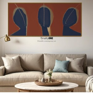 Large Abstract People Art, People Art Prints, Large Abstract Wall Art ...
