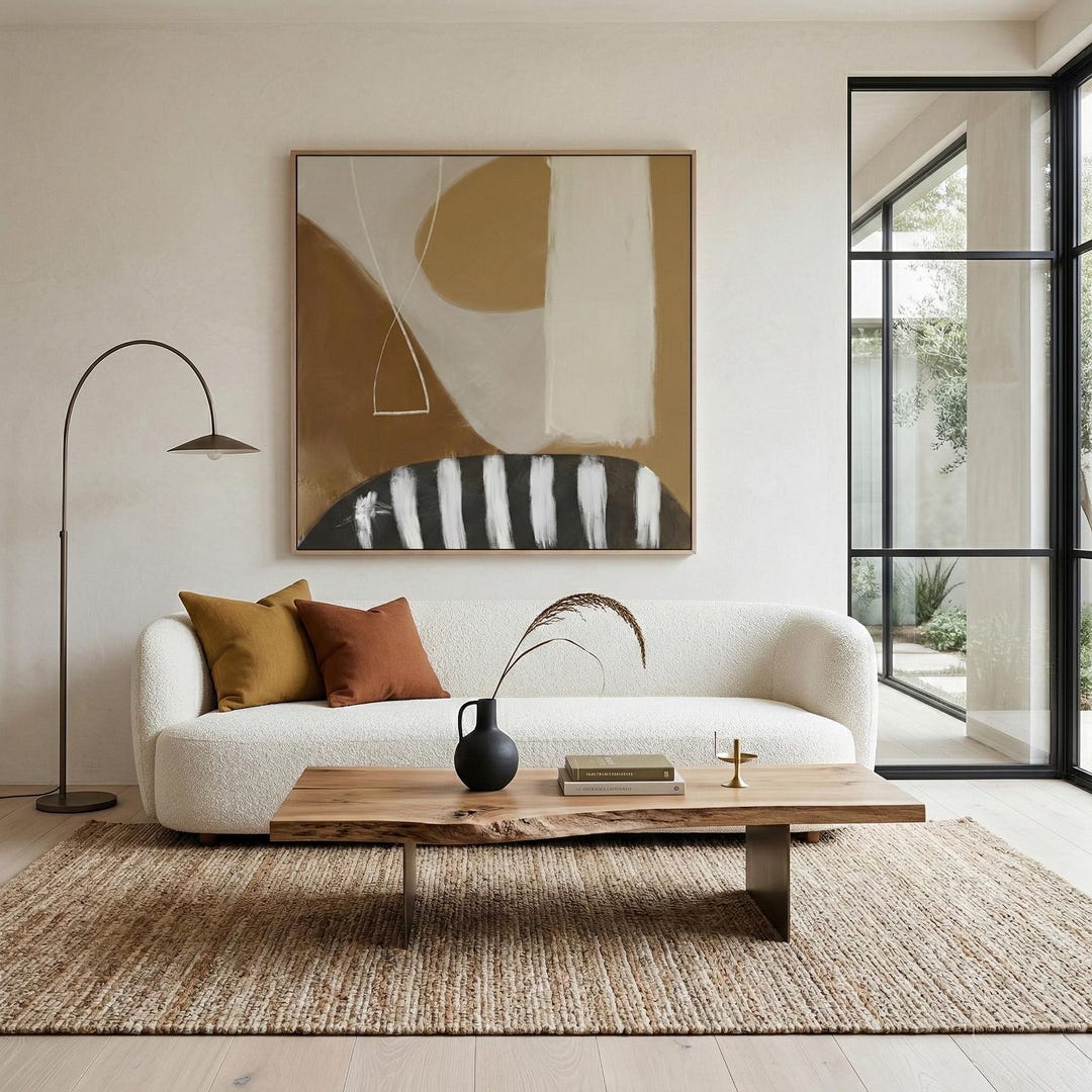 Modern Geometric Square Art Download for Living Room Decor - Etsy