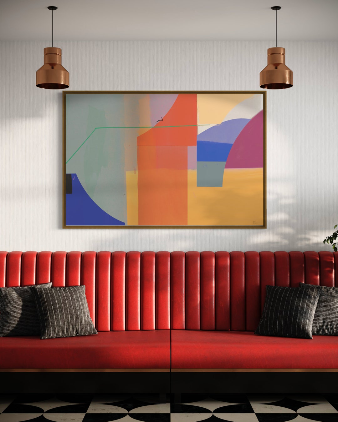 Wall Art Print Modern Colorful Wall Art, Abstract Print Modern ...