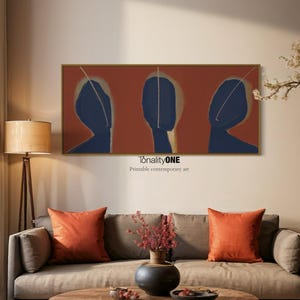Large Abstract People Art, People Art Prints, Large Abstract Wall Art ...