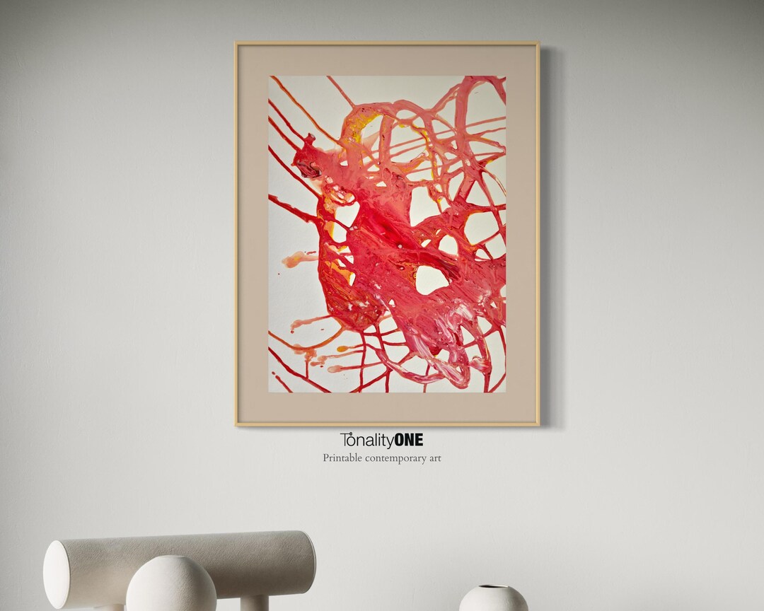 Pop Abstract Drip Art Instant Download, Premium Drip Painting, Pink ...