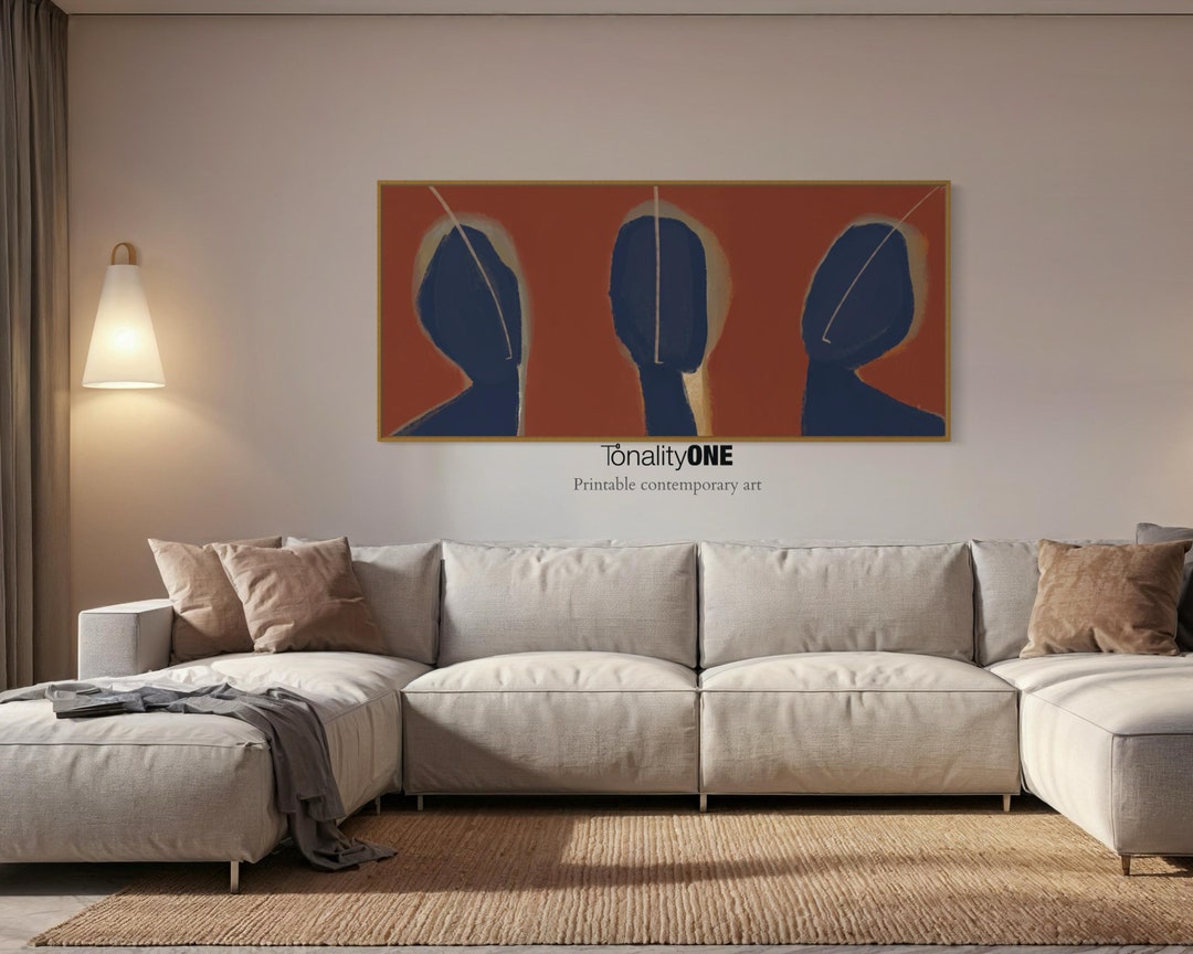 Large Abstract People Art, People Art Prints, Large Abstract Wall Art ...