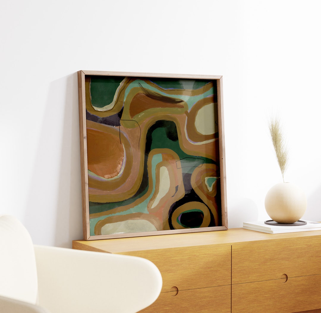 Contemporary Abstract Digital Print Instant Download, 20x20 40x40 ...