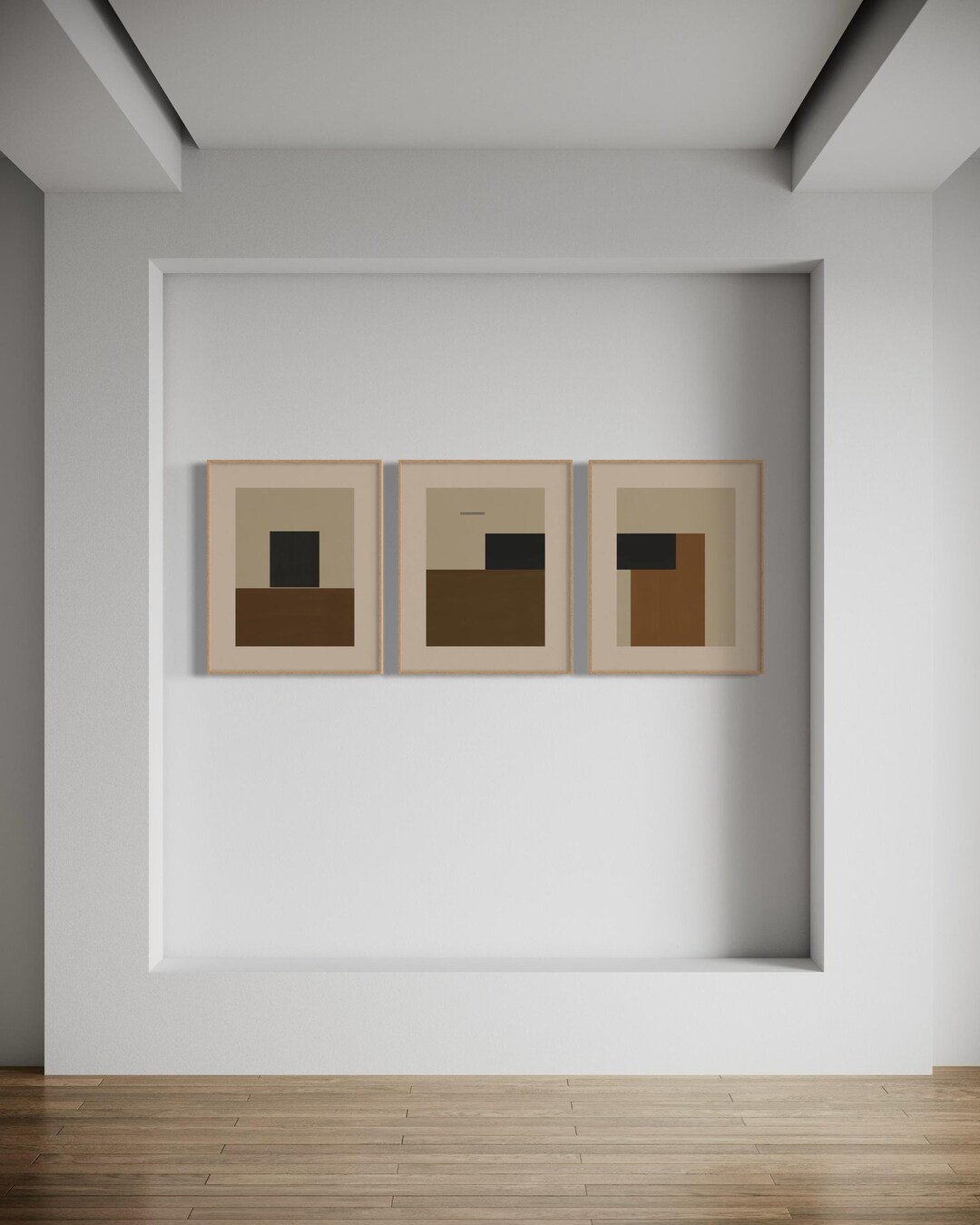 Mocha Mousse Art Print Set for Modern Bedroom Decor, Scandi Decor ...