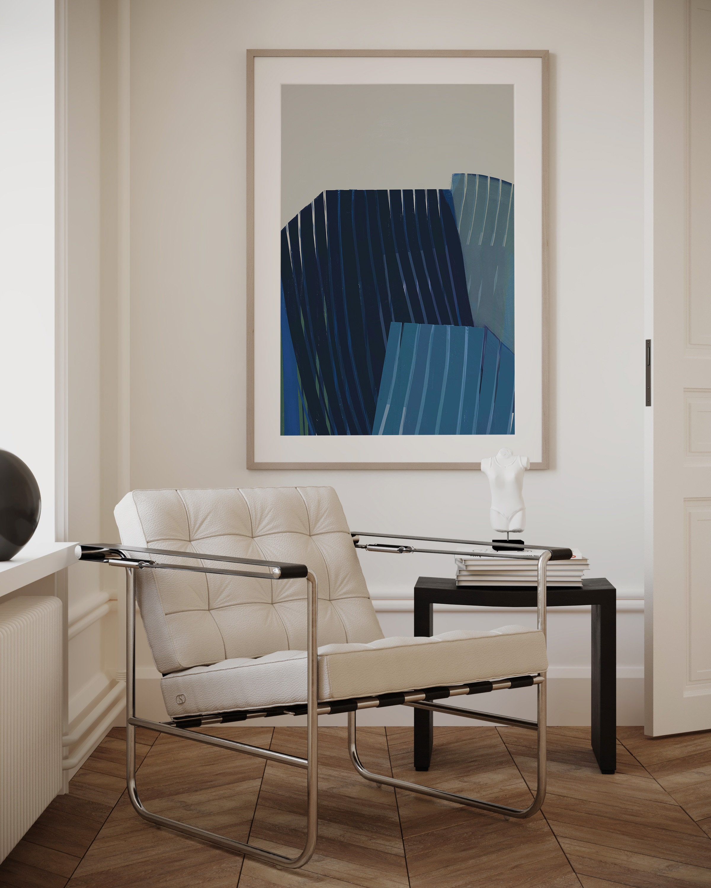 Abstract Azure Artwork, Instant Download Print, Abstract Blue Hues ...