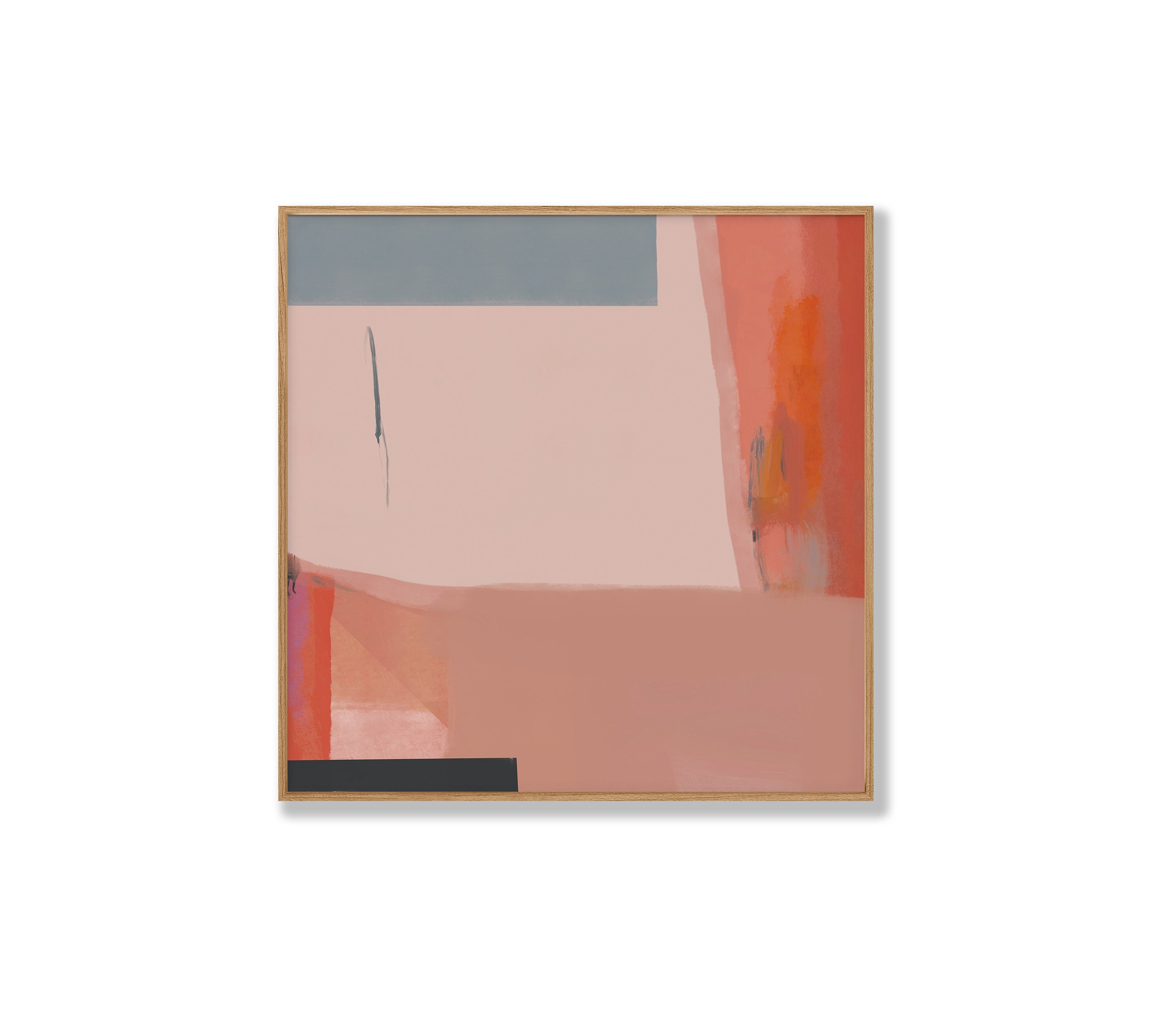 Large Abstract Painting: Twilight Blush Printable Wall Art (digital ...