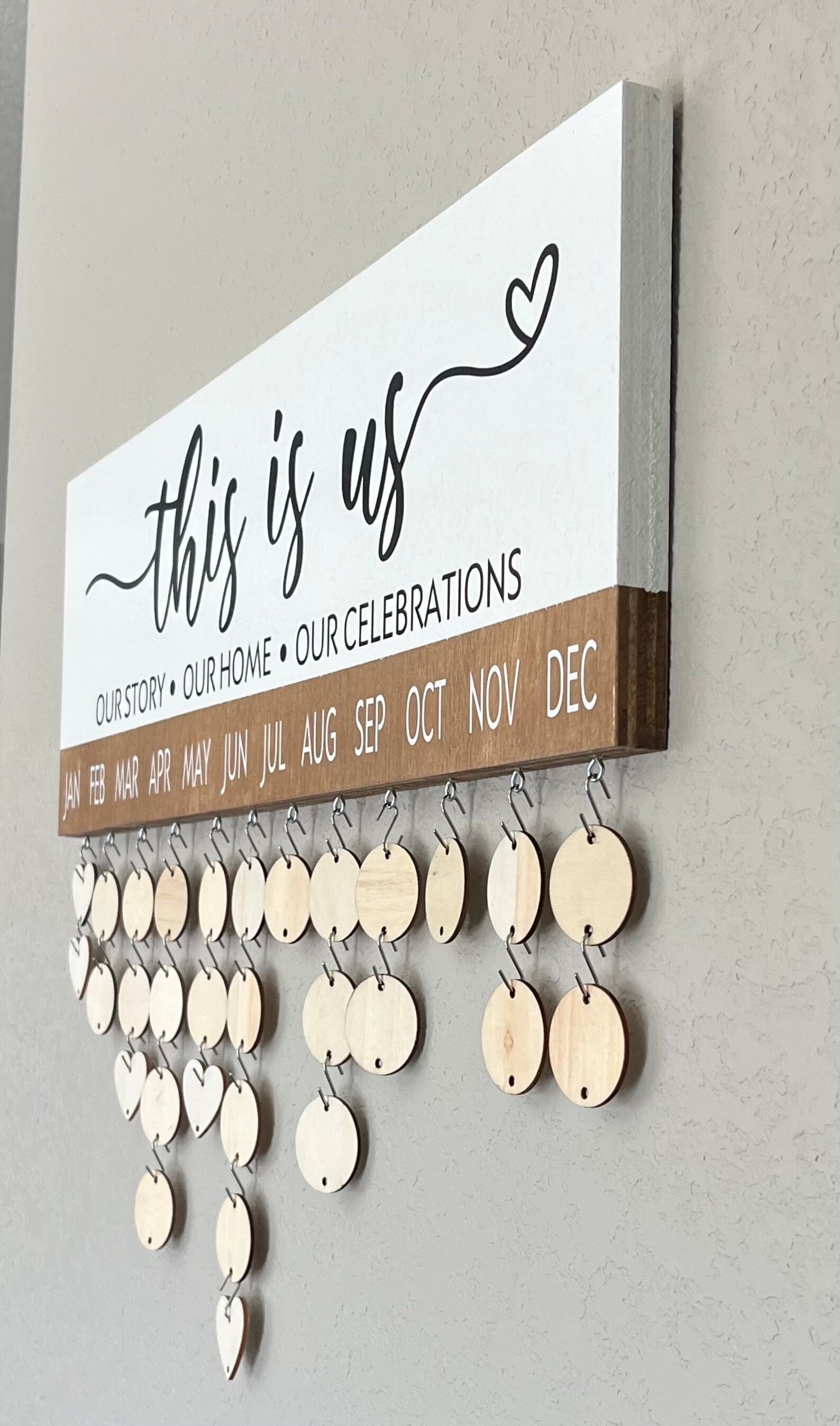 This is Us Birthday Sign, Family Birthday Calendar Sign, Birthday ...