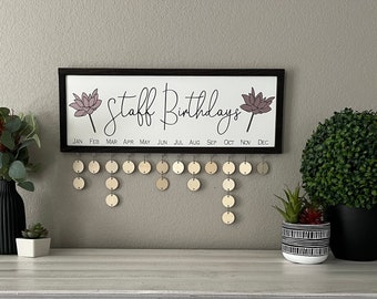 Staff Birthday Wall - Etsy