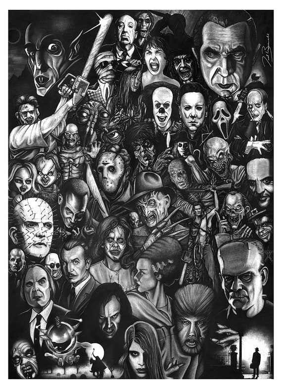 Movie Villains Collage