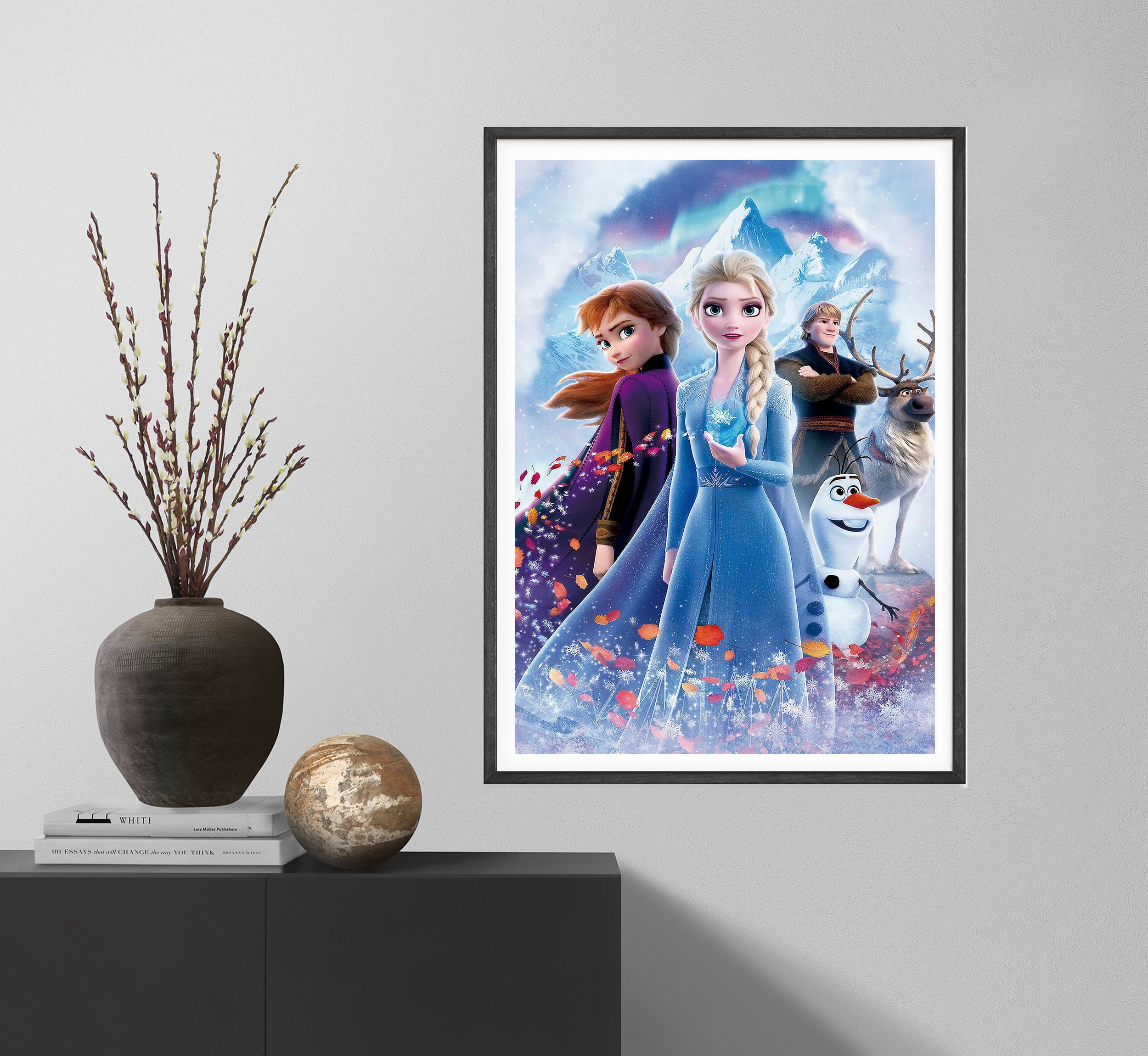 Frozen Movie Elsa Anna Sven Olaf Movie Wall Art Poster Print - Etsy