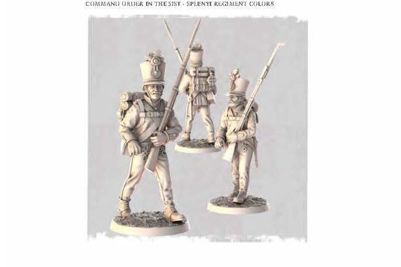 Austrian Infantry Hungarian Fusiliers 3D Printed Model Figures ...