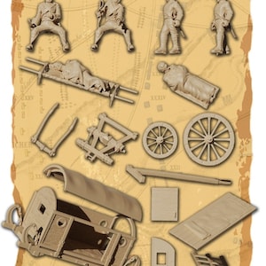 French Support Units 3D Printed Model Figures - Napoleonic Era - Etsy UK