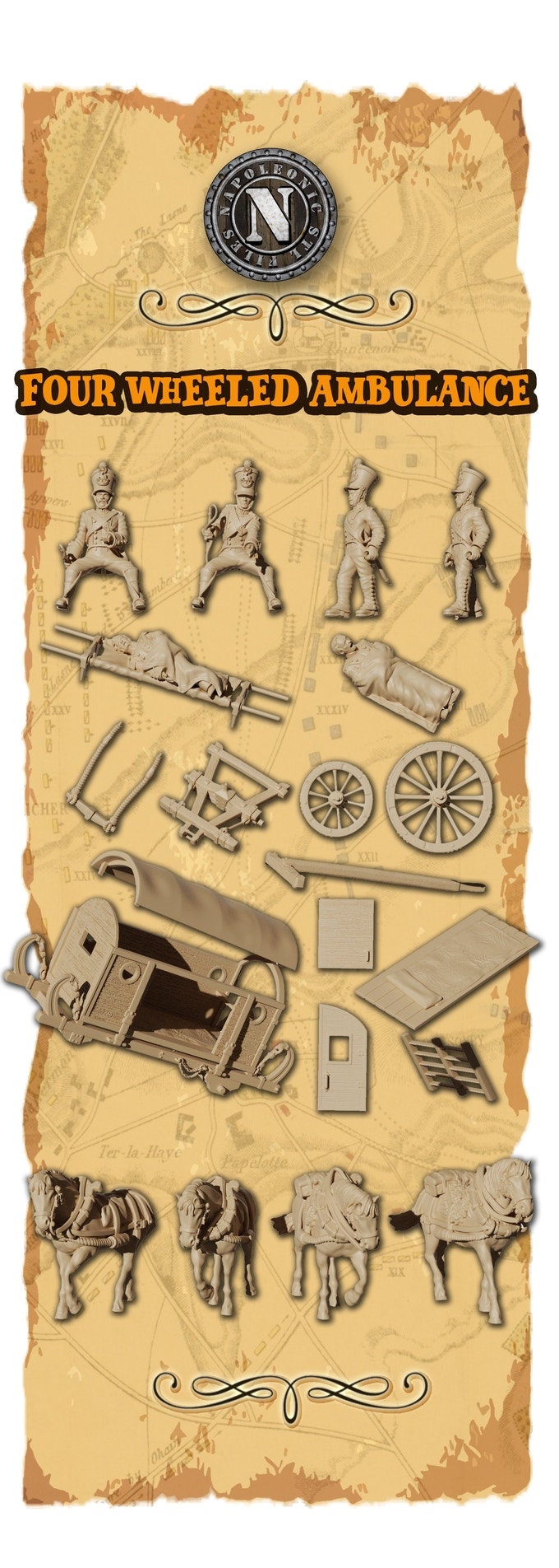 French Support Units 3D Printed Model Figures - Napoleonic Era - Etsy