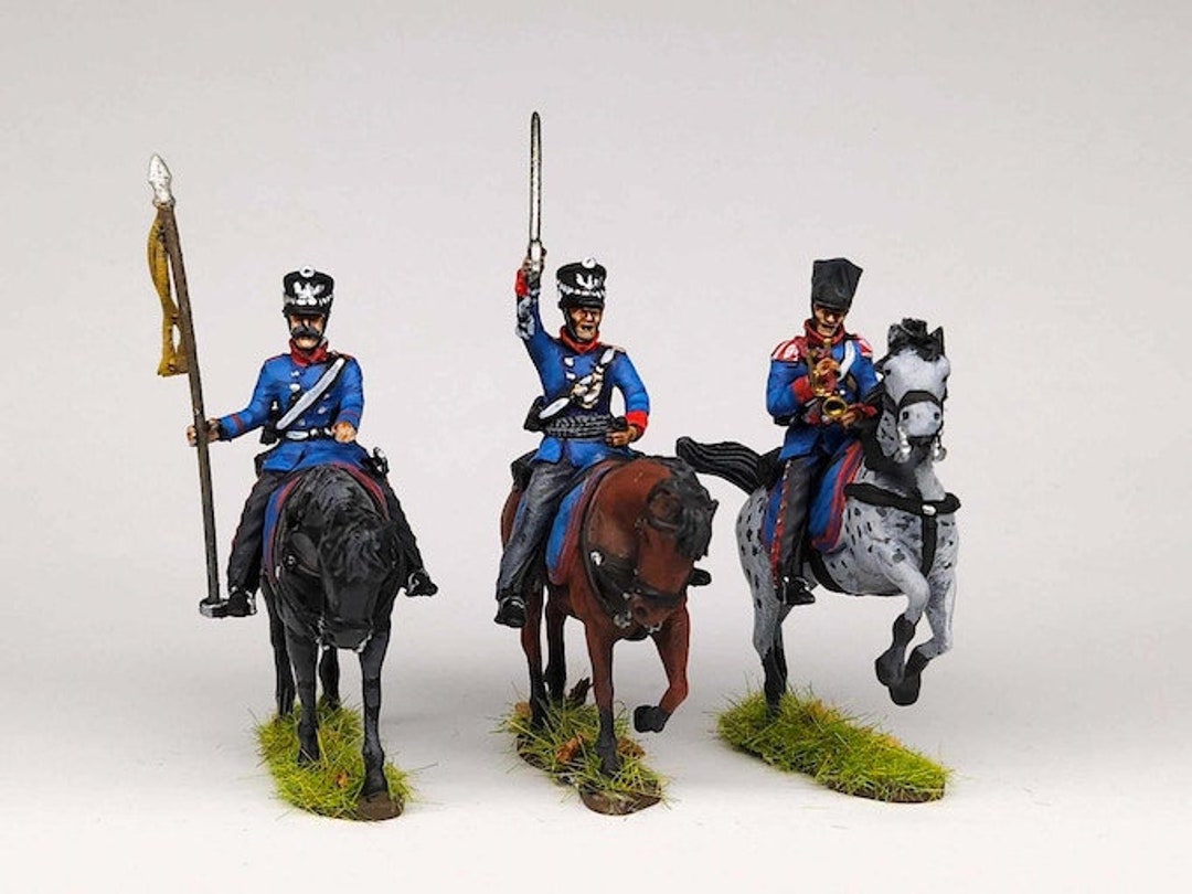 Prussian Dragoon Cavalry Unpainted 3D Printed Model Figures ...