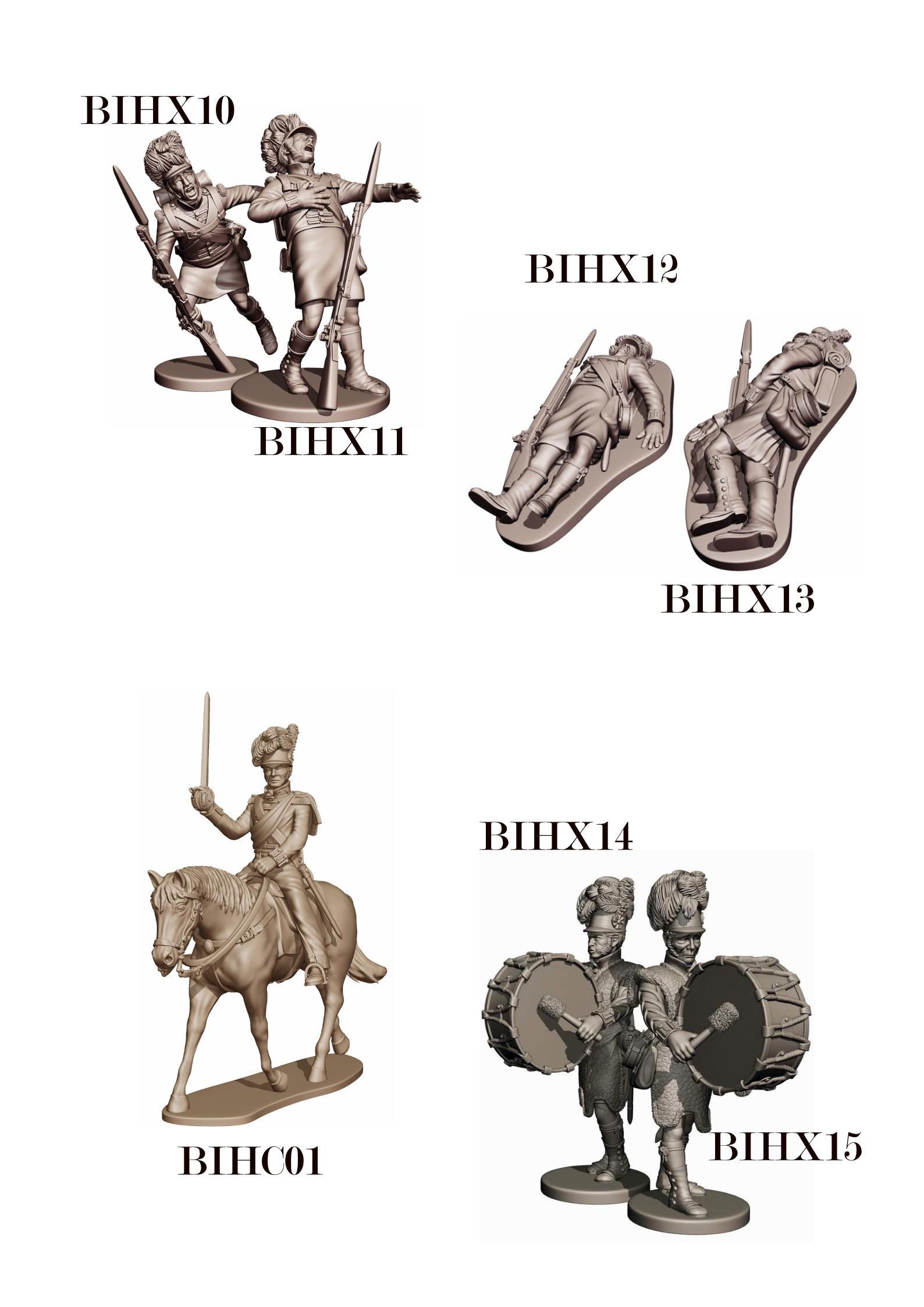 Highlander Infantry 3D Printed Model Figures - Napoleonic Era - Etsy UK