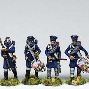 Prussian Landwehr Infantry Unpainted 3D Printed Model Figures ...