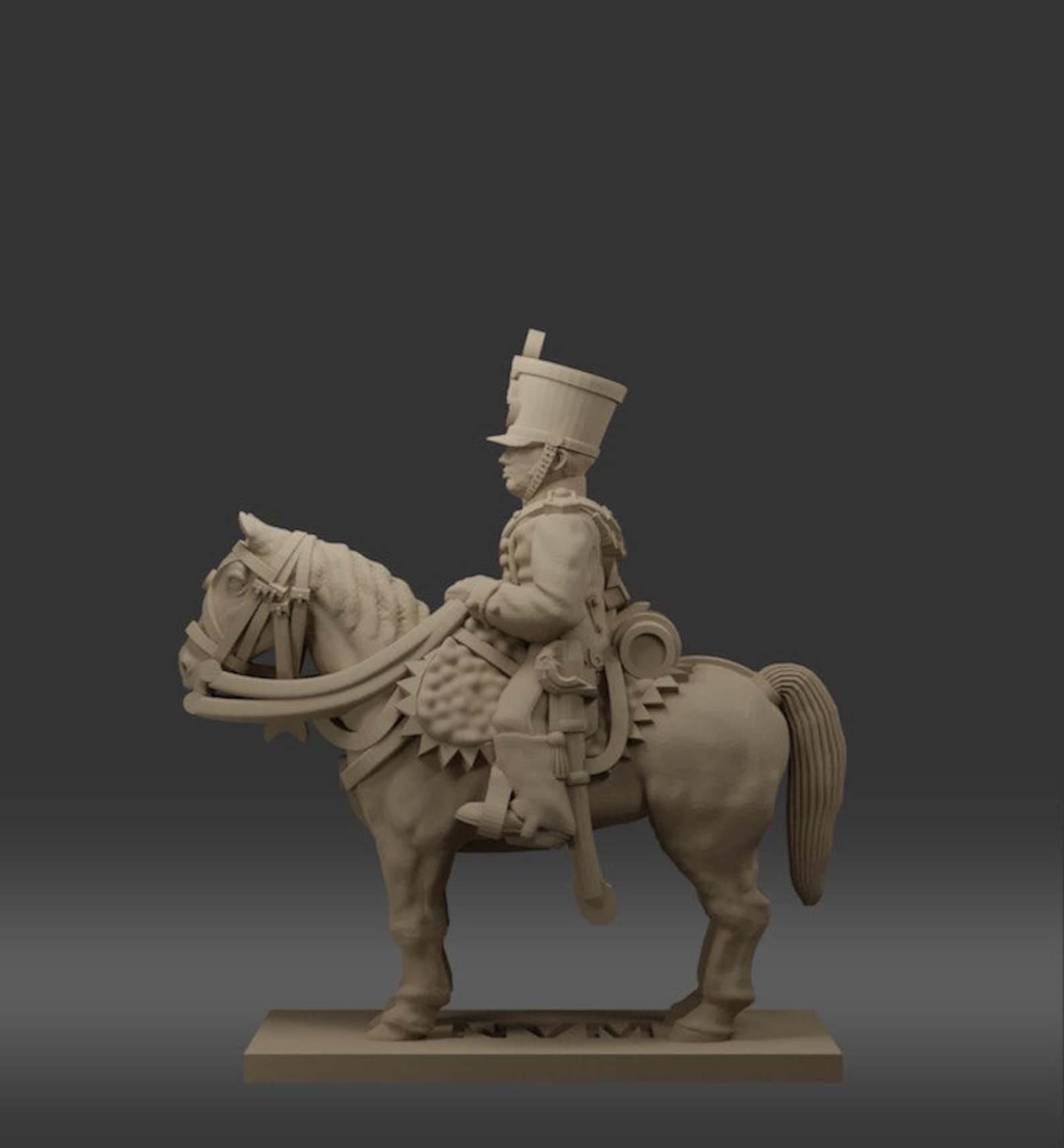 Smaller Scale French Cavalry 3D Printed Model Figures - Etsy