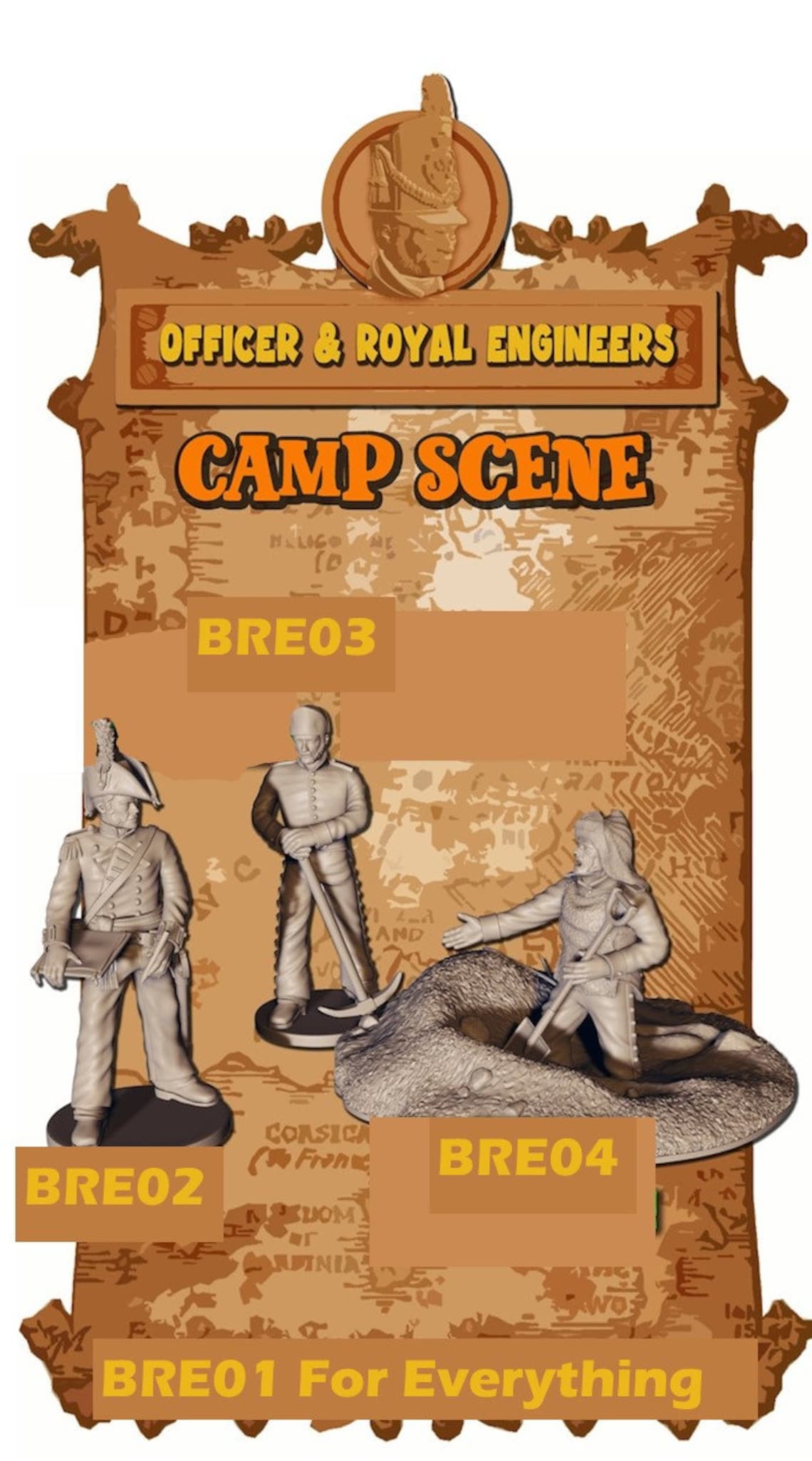 British 95th Rifles 3D Printed Model Figures - Napoleonic Era - Etsy