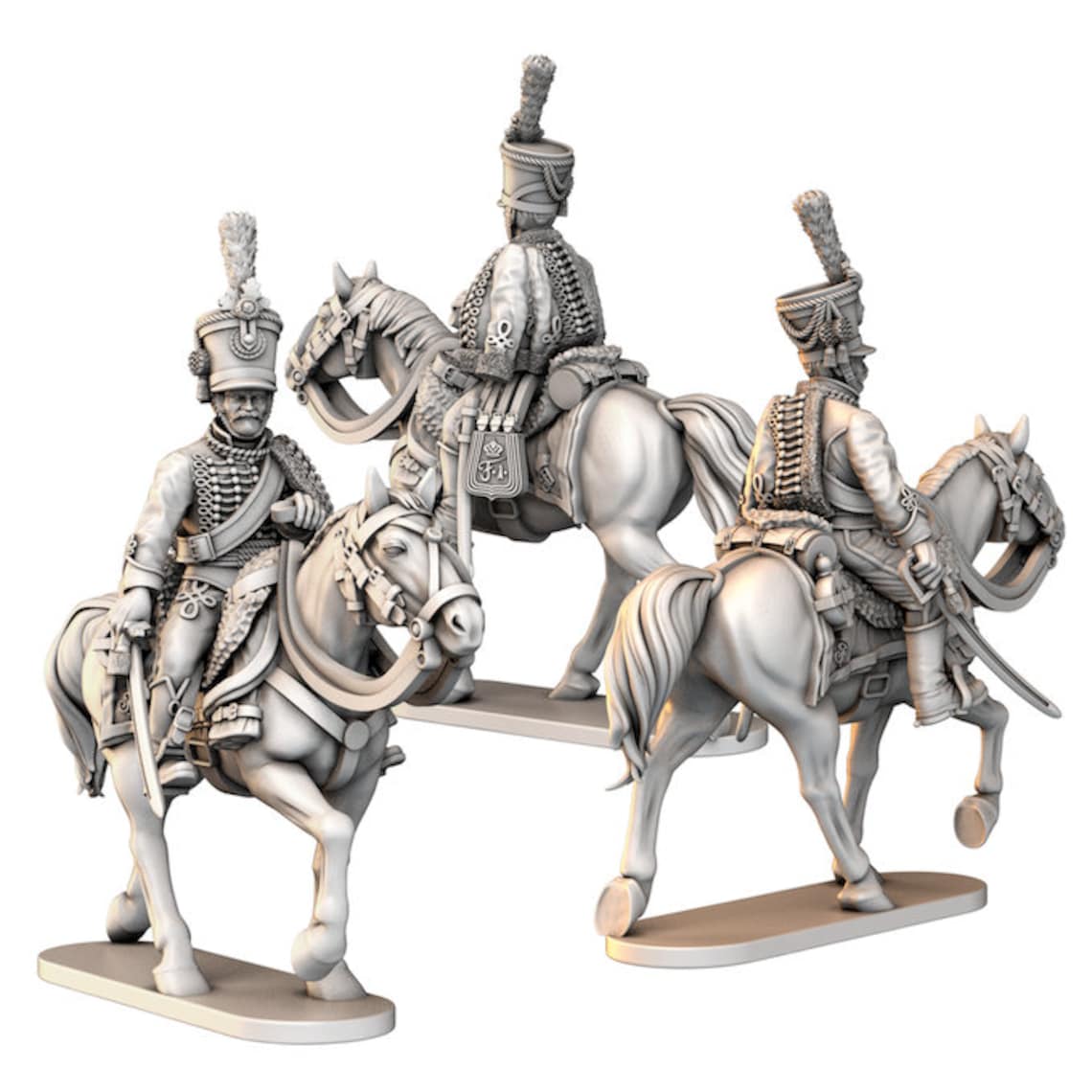 Austrian Hussar Cavalry 3D Printed Model Figures - Napoleonic Era - Etsy