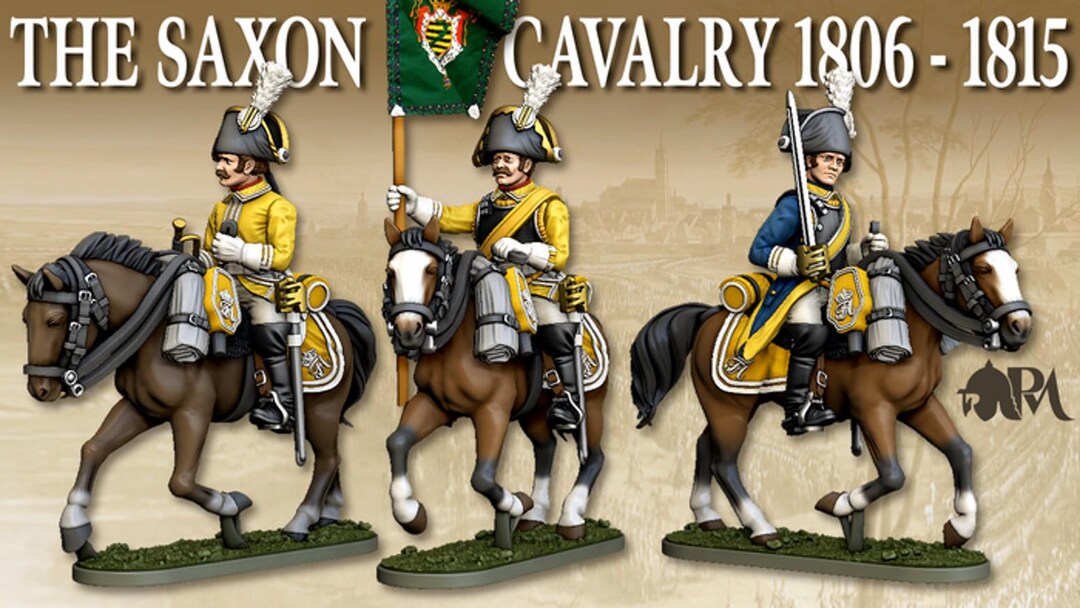 Saxon Cavalry Unpainted 3D Printed Model Figures - Napoleonic Era - Etsy