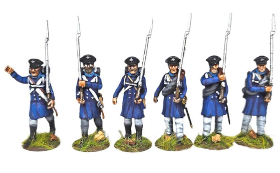 Prussian Landwehr Infantry Unpainted 3D Printed Model Figures ...
