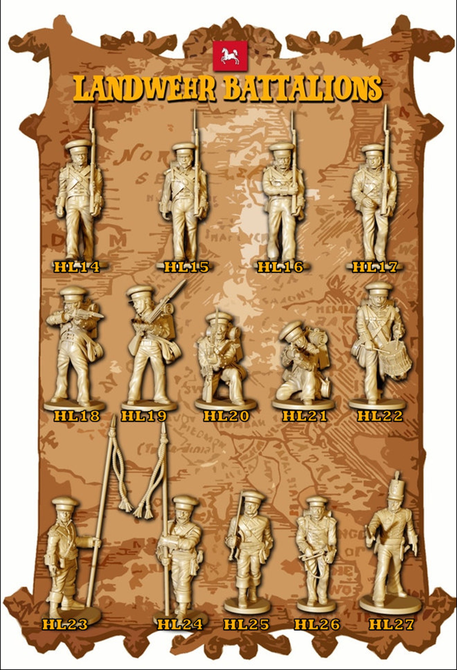 Hanoverian Infantry 3D Printed Model Figures - Napoleonic Era - Etsy