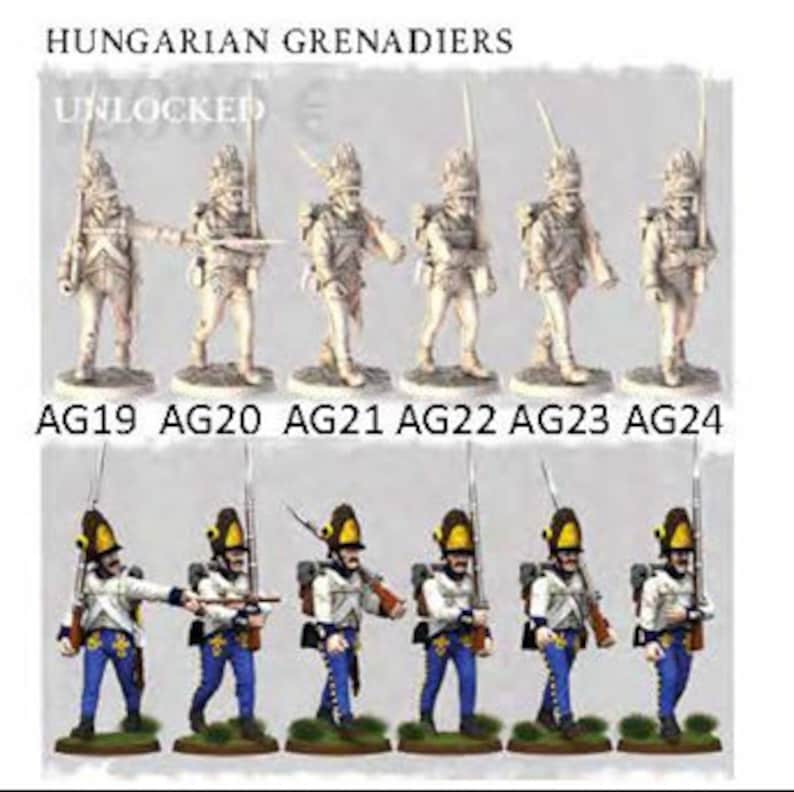 Austrian Infantry Hungarian Grenadiers 3D Printed Model Figures ...