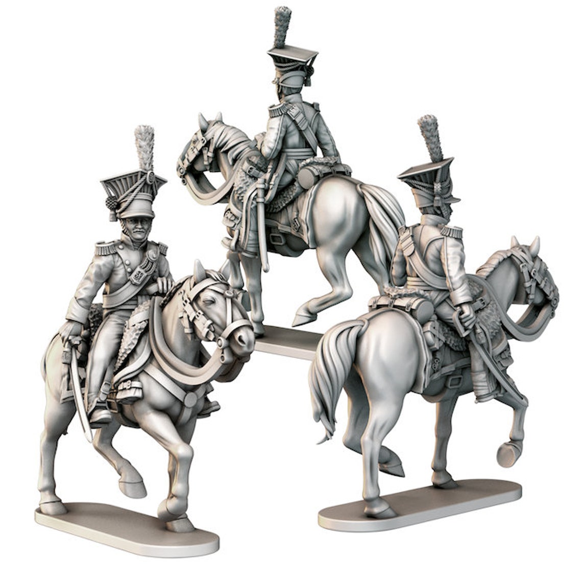 Austrian Uhlan Cavalry 3D Printed Model Figures - Napoleonic Era - Etsy