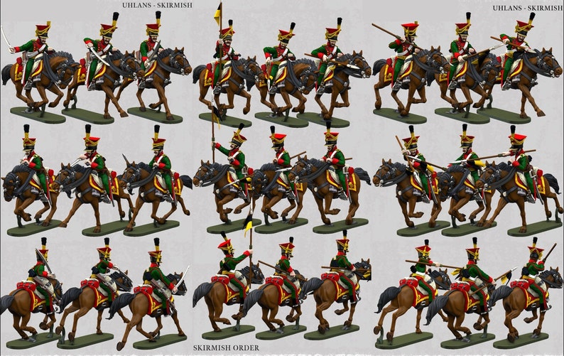 Austrian Uhlan Cavalry 3D Printed Model Figures - Napoleonic Era - Etsy