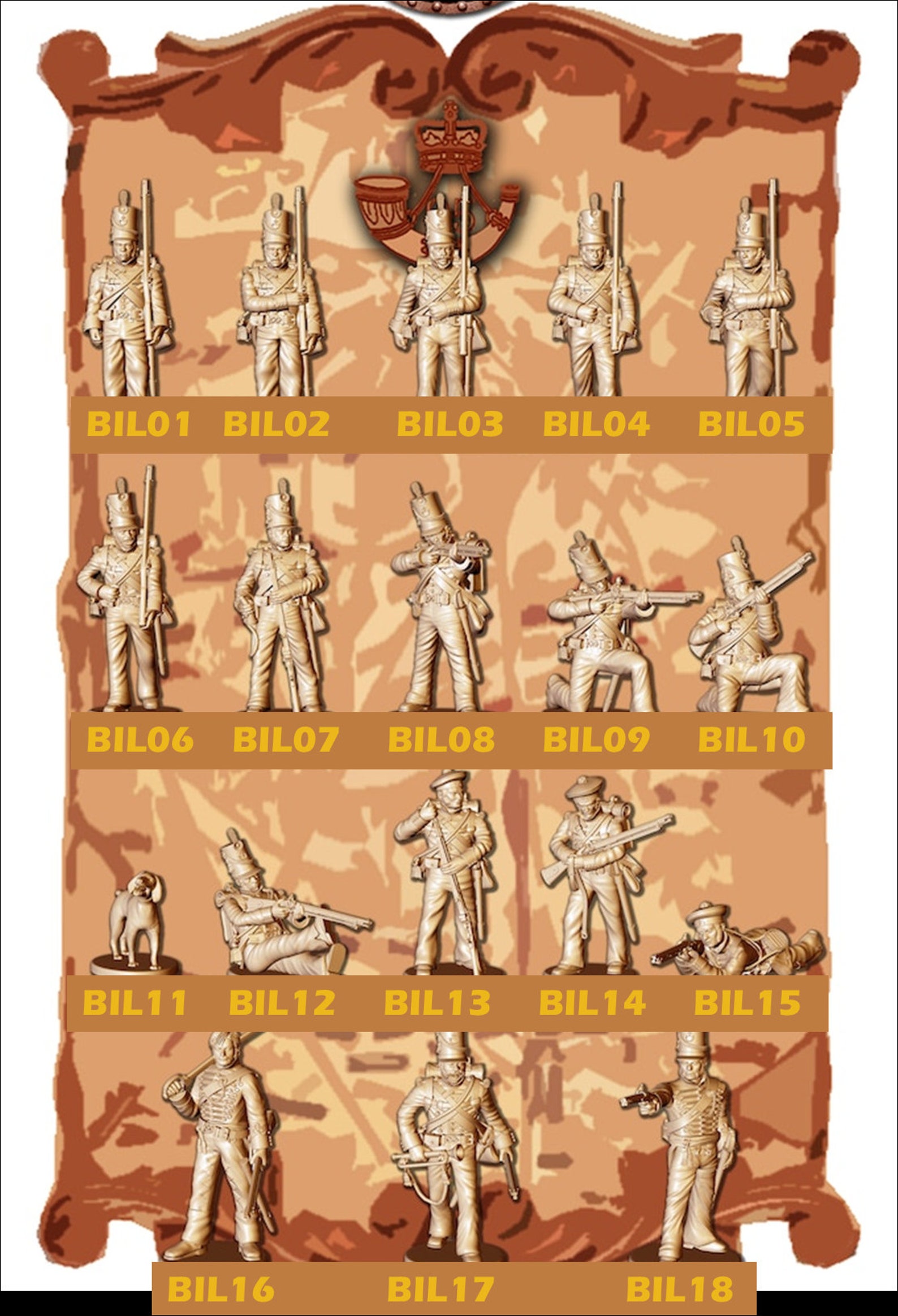 British 95th Rifles 3D Printed Model Figures - Napoleonic Era - Etsy