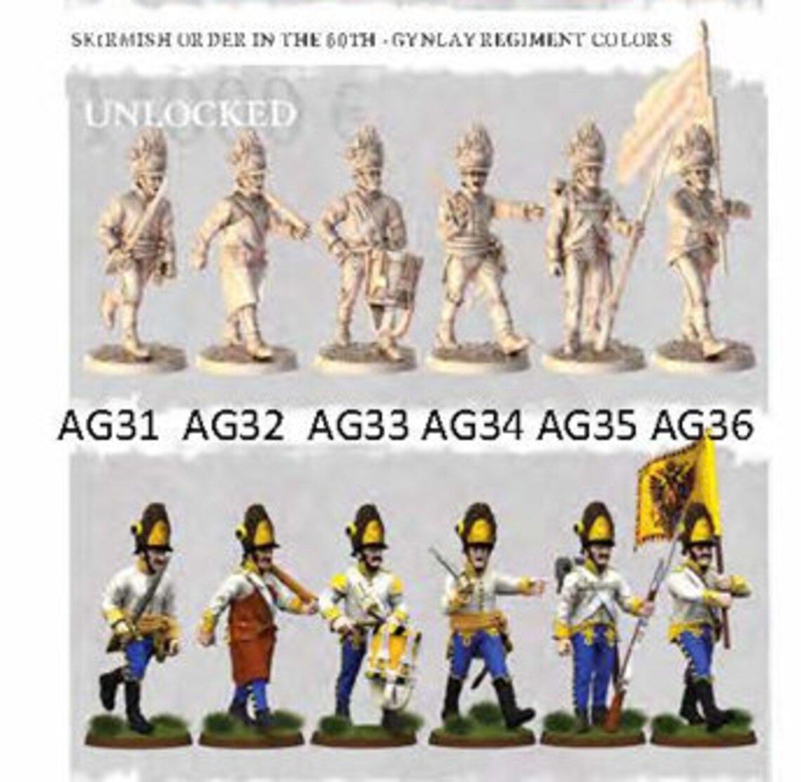 Austrian Infantry Hungarian Grenadiers 3D Printed Model Figures ...