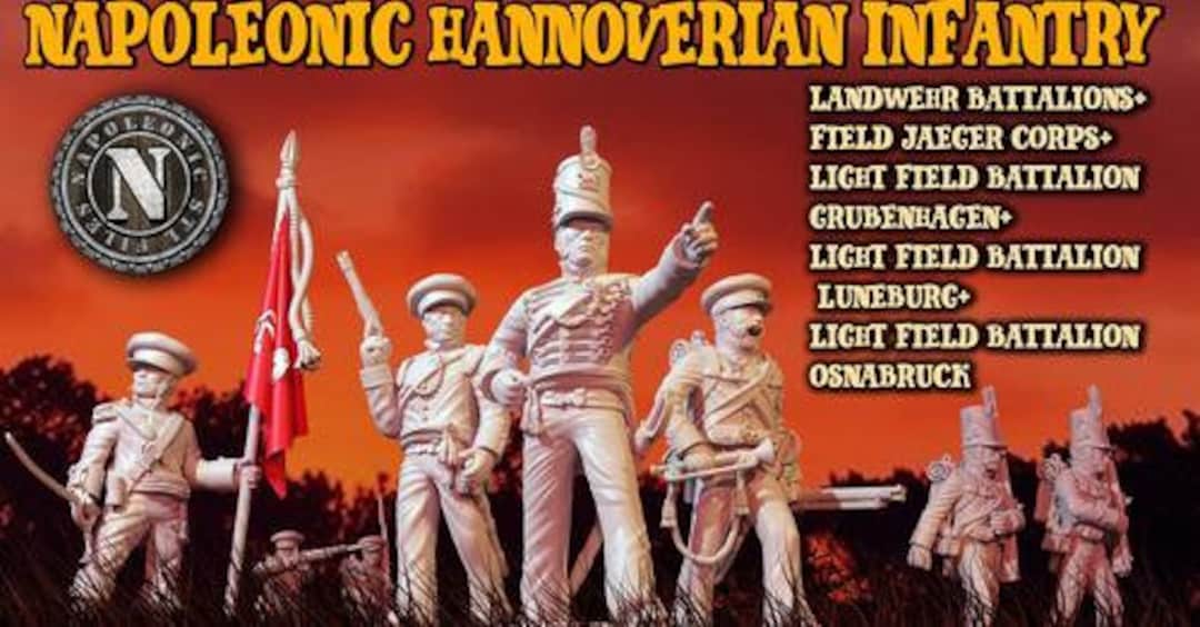 Hanoverian Infantry 3D Printed Model Figures - Napoleonic Era - Etsy