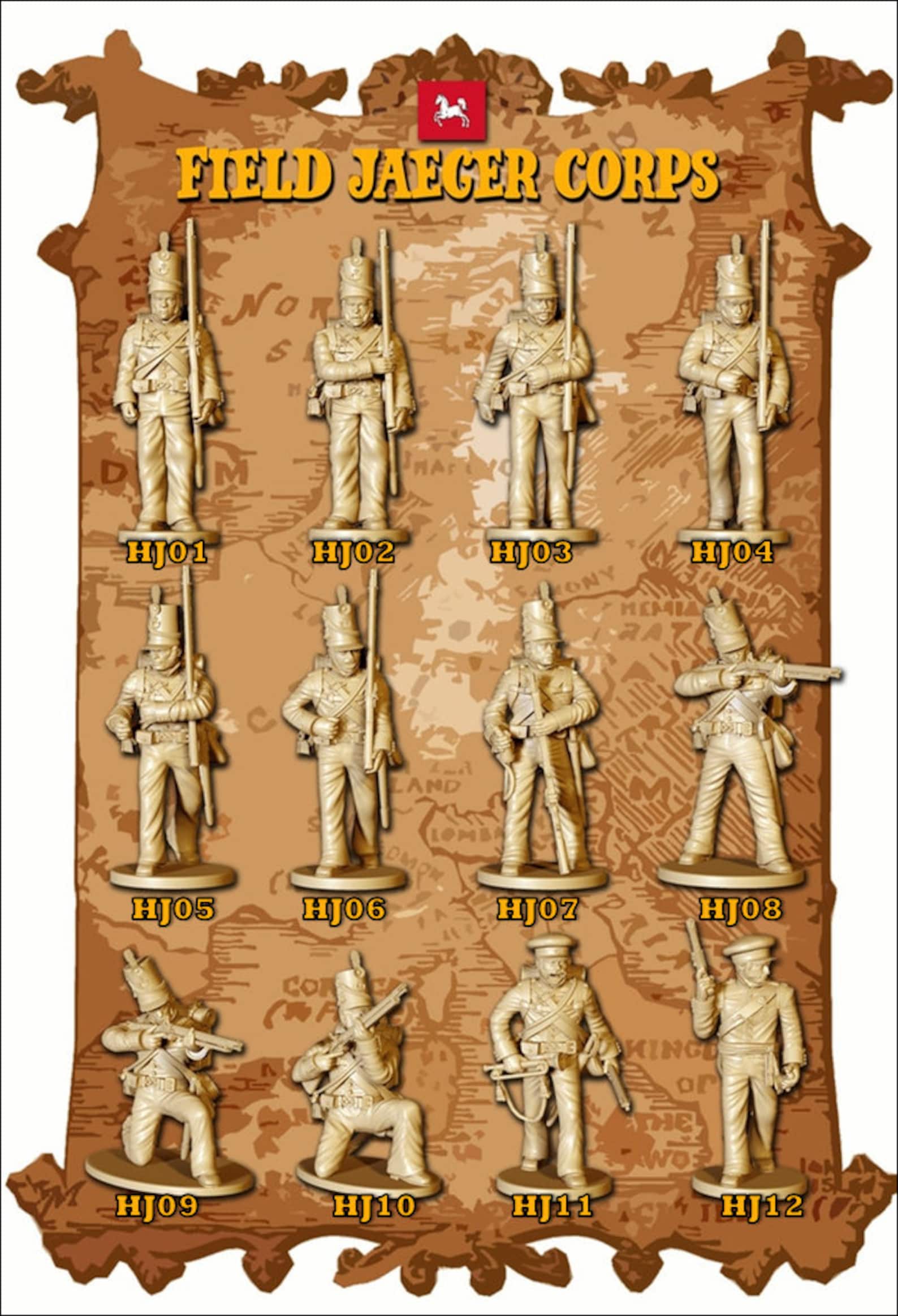 Hanoverian Infantry 3D Printed Model Figures - Napoleonic Era - Etsy