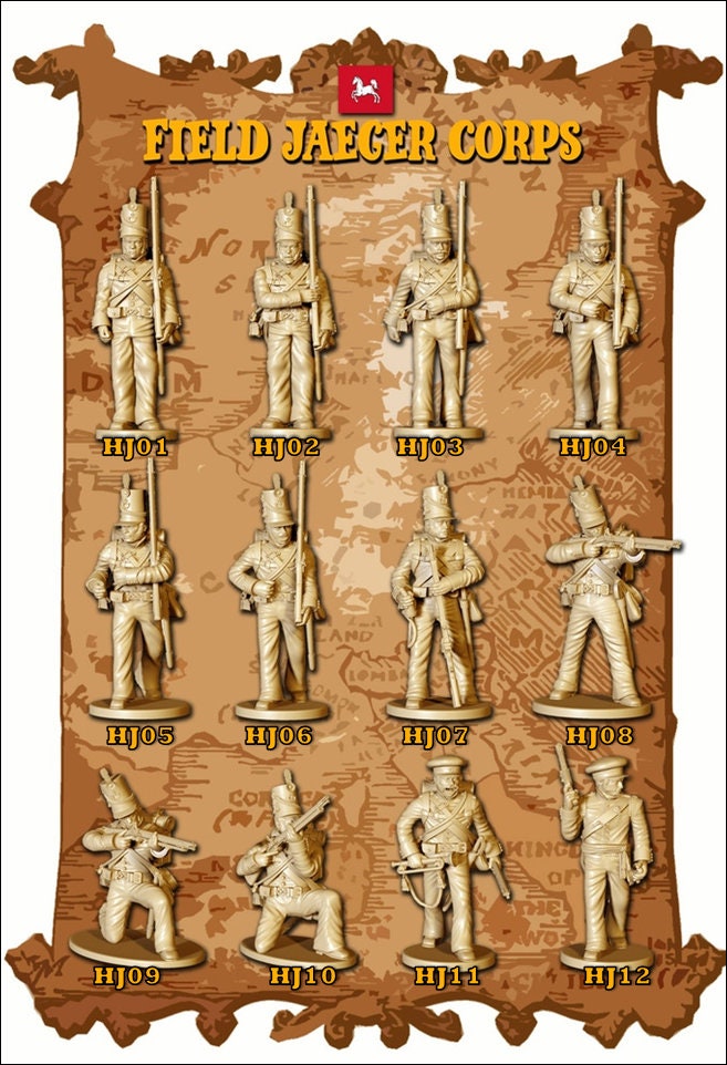 Hanoverian Infantry 3D Printed Model Figures - Napoleonic Era - Etsy