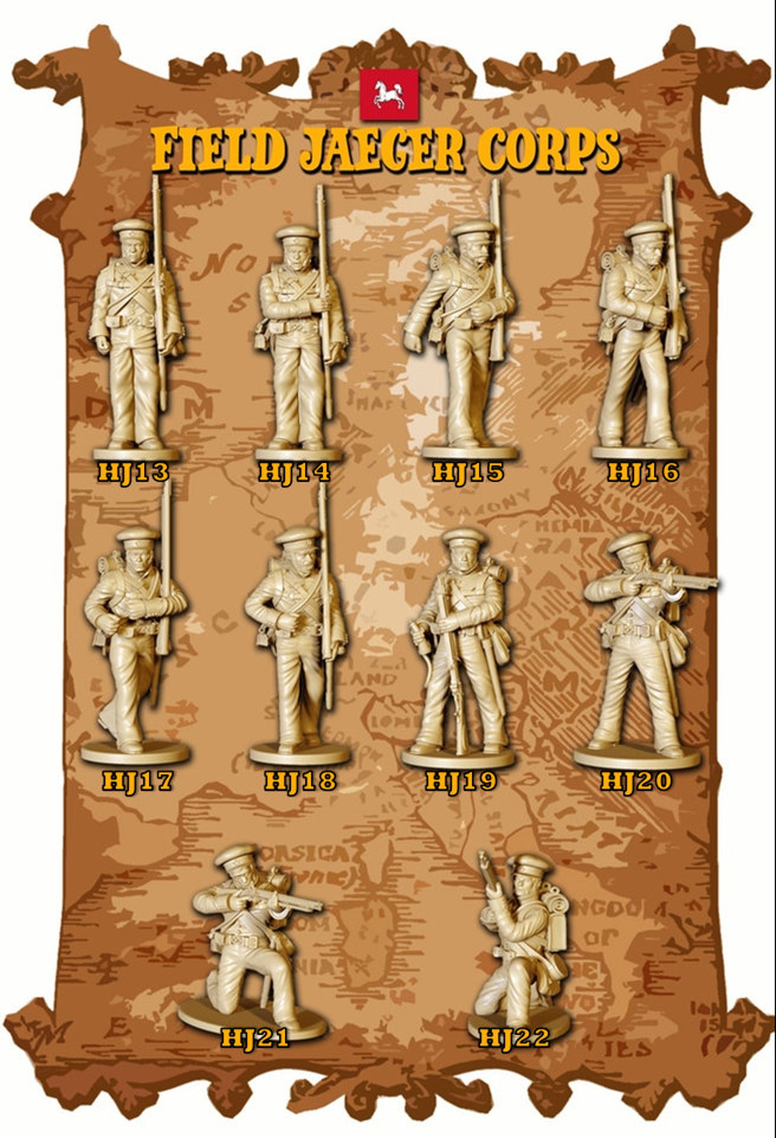 Hanoverian Infantry 3D Printed Model Figures - Napoleonic Era - Etsy