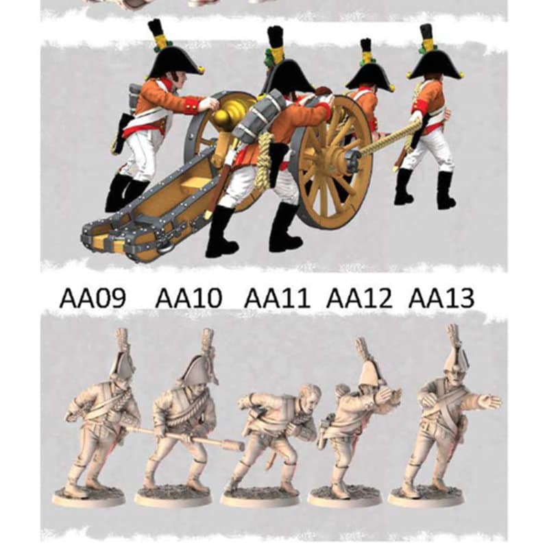 Austrian Artillery 3D Printed Model Figures Napoleonic Era - Etsy Australia