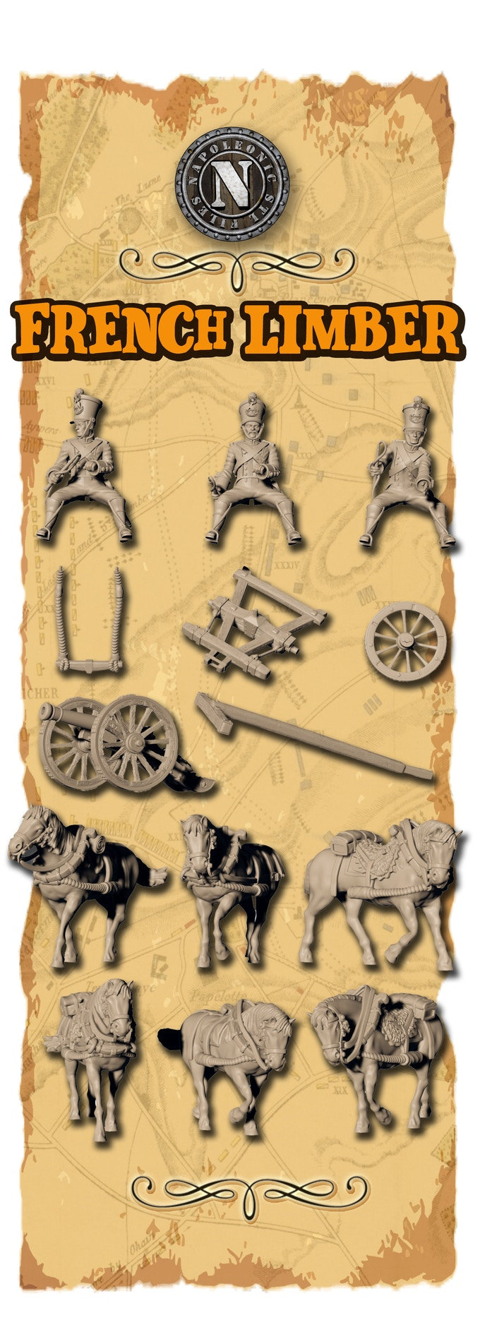 French Support Units 3D Printed Model Figures - Napoleonic Era - Etsy