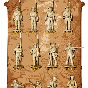 Hanoverian Infantry 3D Printed Model Figures - Napoleonic Era - Etsy