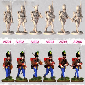 Austrian Infantry Grenzer (frontier Troops) 3D Printed Model Figures ...