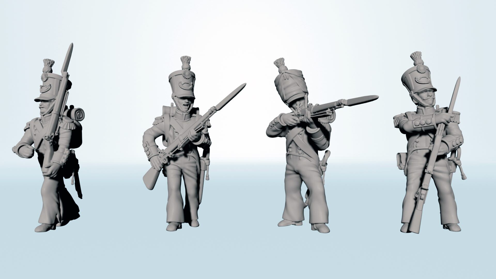 French Grenadiers 3D Printed Model Figures - Napoleonic Era - Etsy