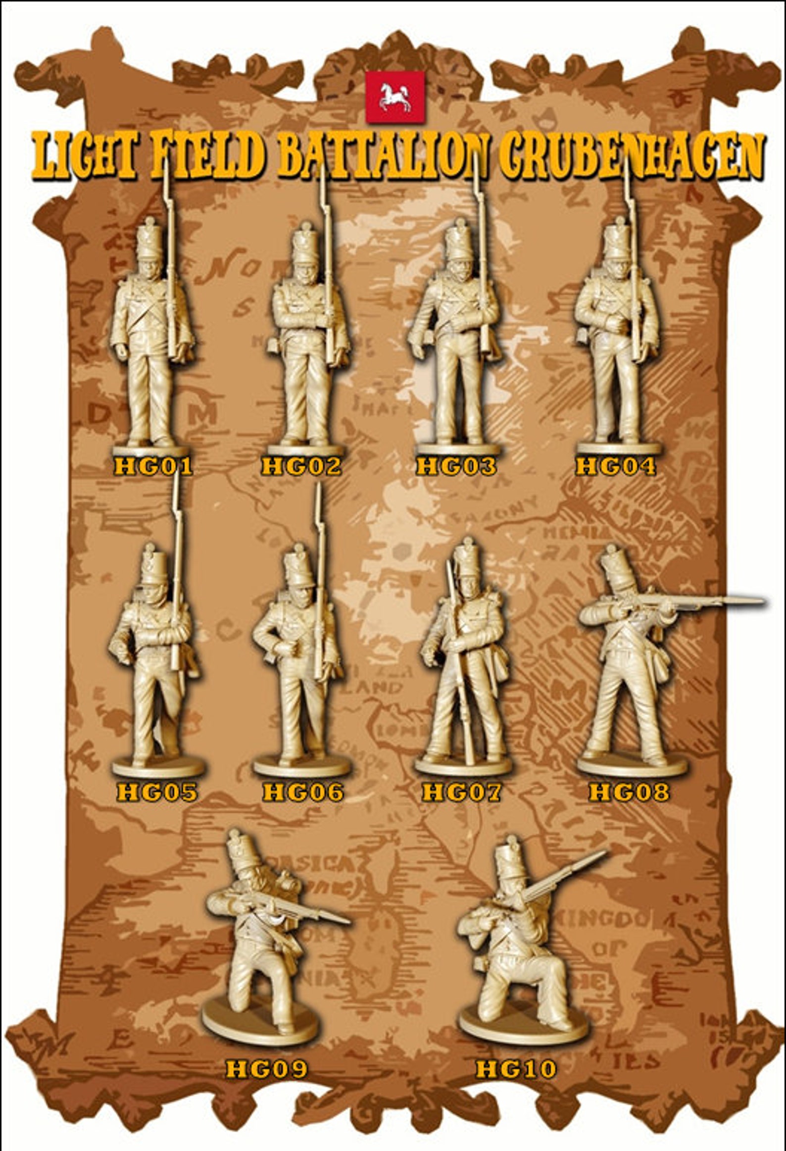 Hanoverian Infantry 3D Printed Model Figures - Napoleonic Era - Etsy