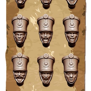 Prussian Musketeer Infantry 3D Printed Model Figures - Napoleonic Era ...