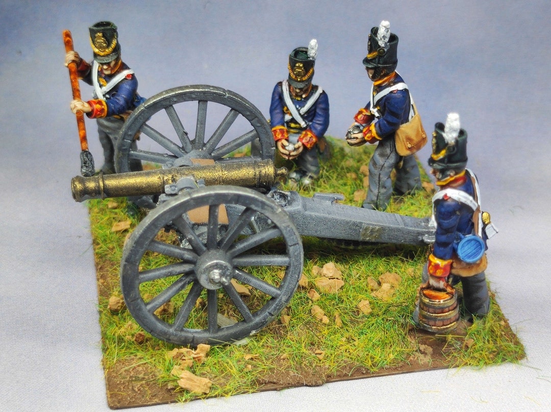 British Foot Artillery 3D Printed Model Figures - Napoleonic Era - Etsy