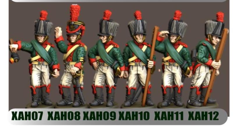 Saxon Artillery Unpainted 3D Printed Model Figures - Napoleonic Era - Etsy