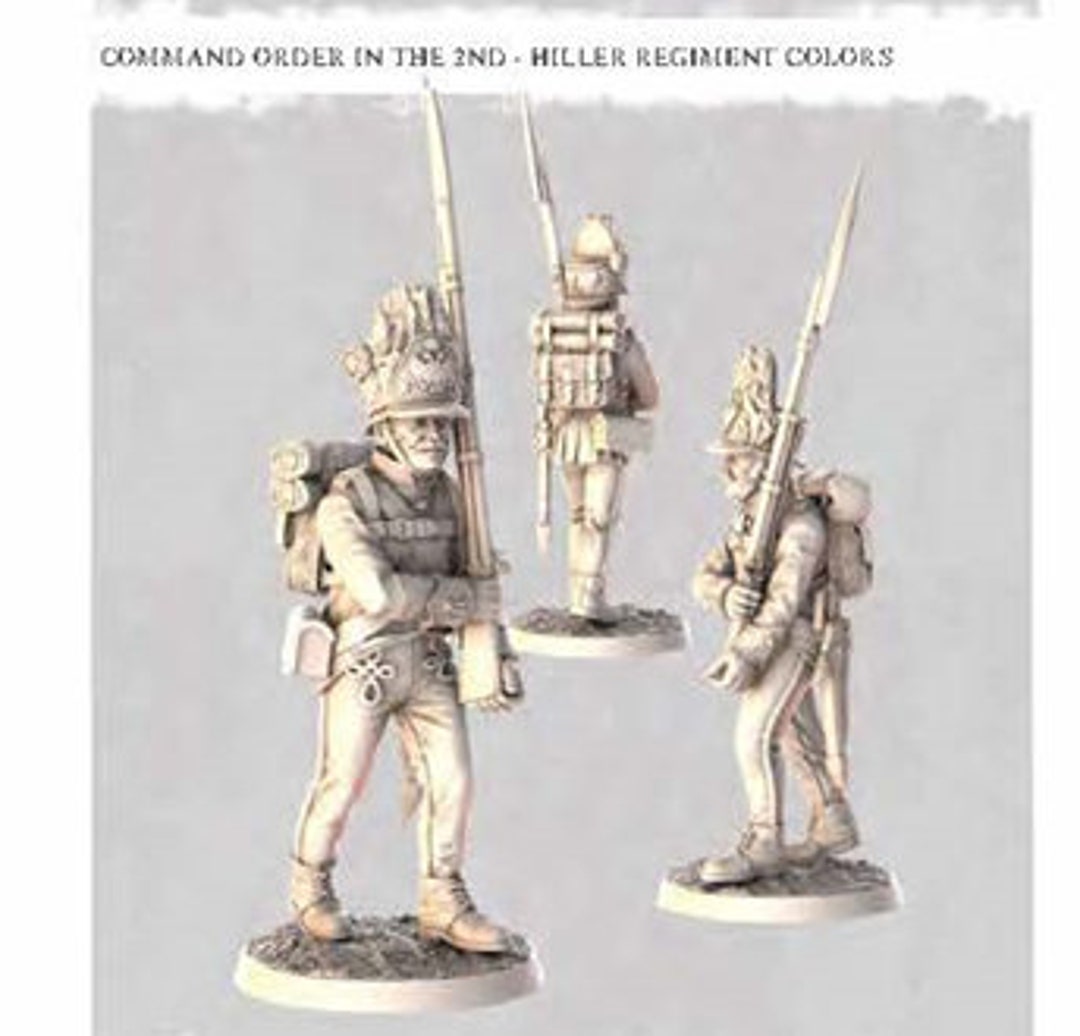 Austrian Infantry Hungarian Grenadiers 3D Printed Model Figures ...