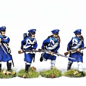 Prussian Landwehr Infantry Unpainted 3D Printed Model Figures ...