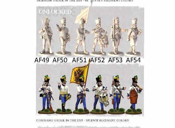 Austrian Infantry Hungarian Fusiliers 3D Printed Model Figures ...