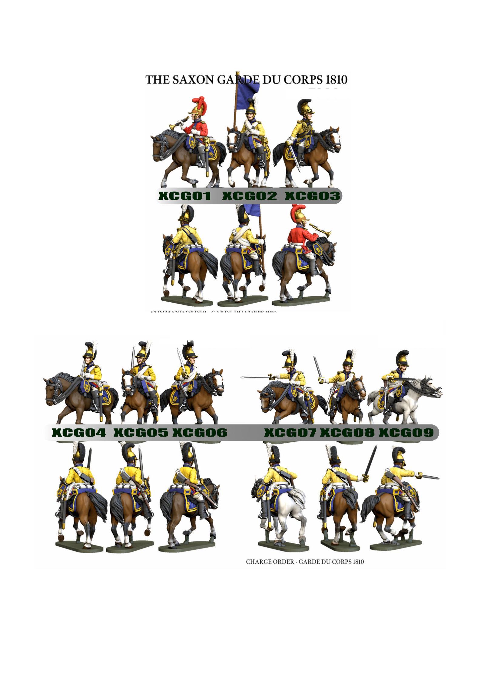 Saxon Cavalry Unpainted 3D Printed Model Figures - Napoleonic Era - Etsy