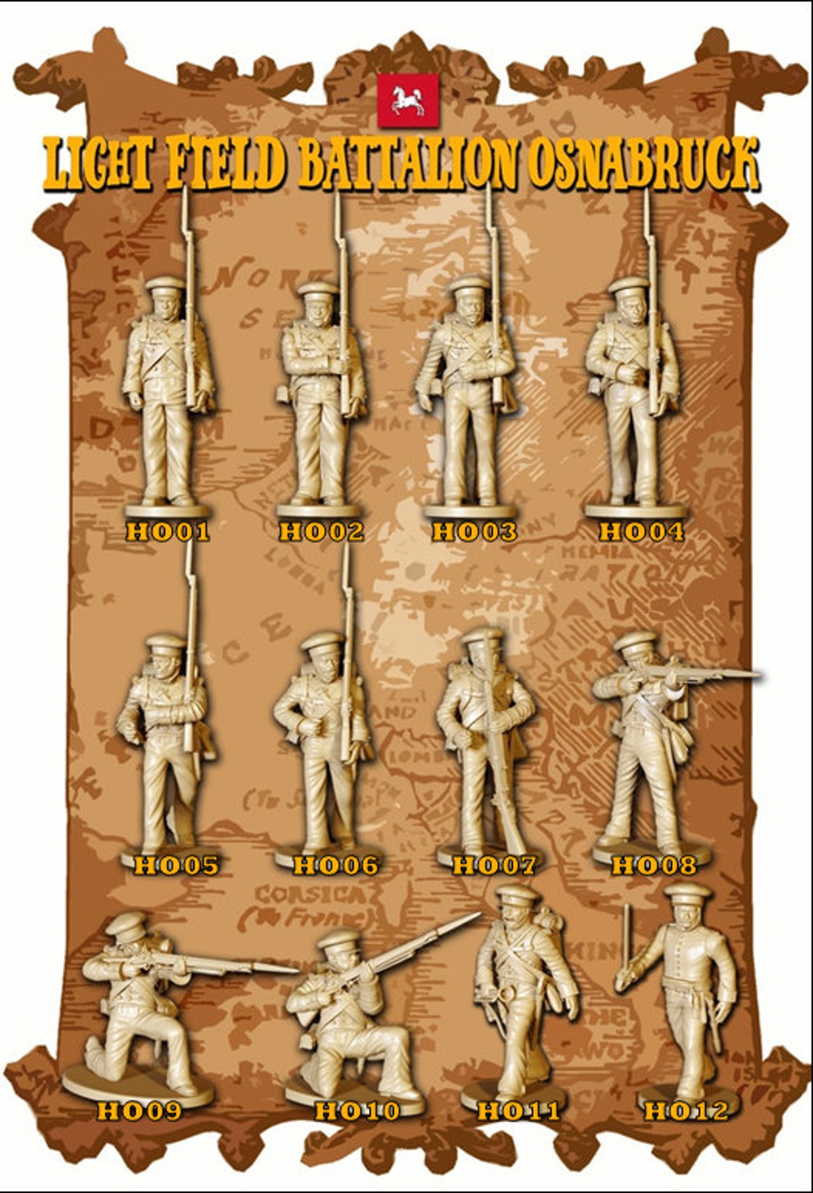 Hanoverian Infantry 3D Printed Model Figures - Napoleonic Era - Etsy